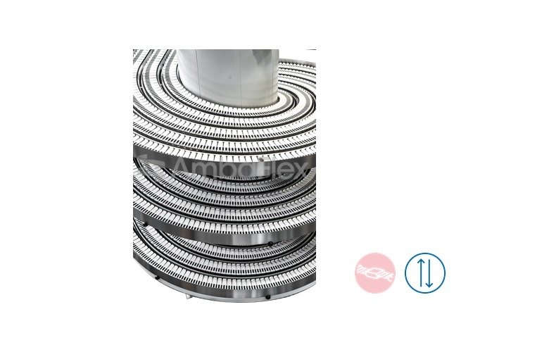 Quintuple the cheesiness | AmbaFlex Spiral Conveyors
