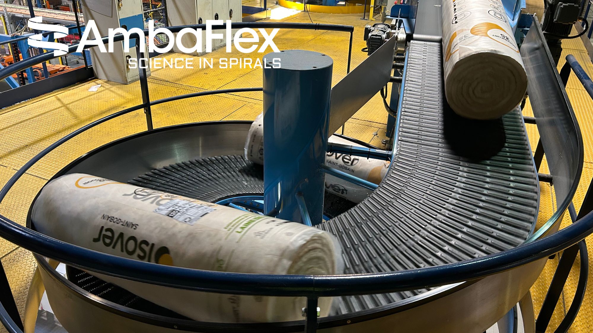 Effortless Handling of Large Insulation Rolls with the SpiralVeyor