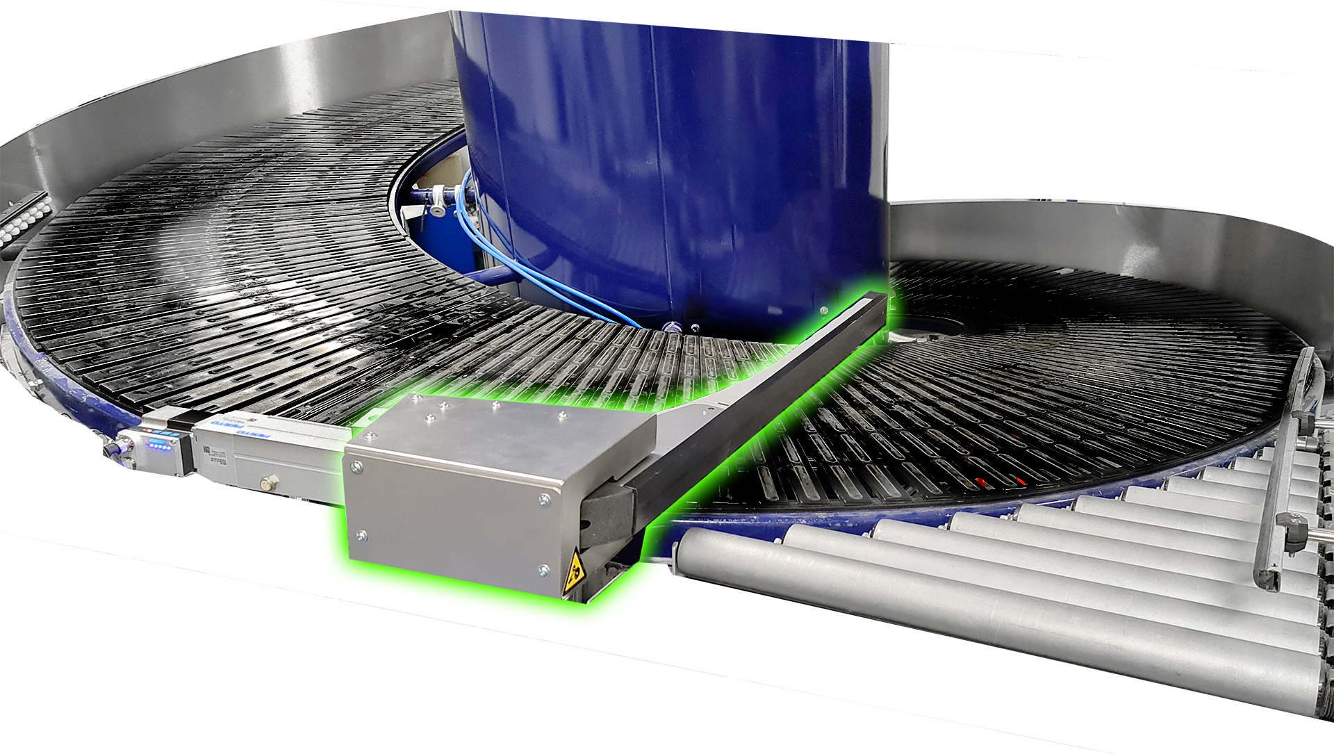 Electric Swingarm | AmbaFlex spiral conveyor solutions